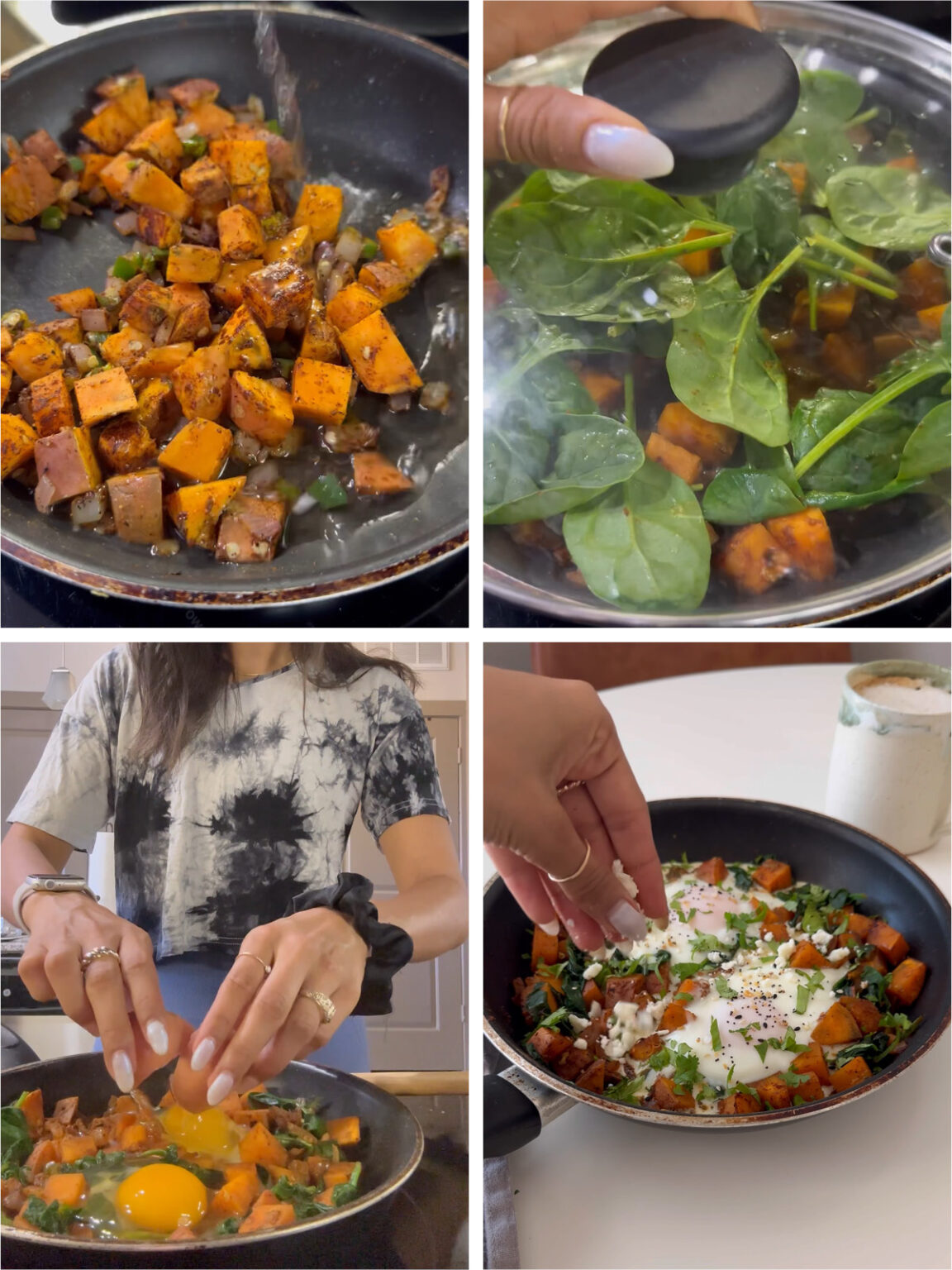 Fall Harvest Sweet Potato Hash Skillet | Tisha's Veggie Eats