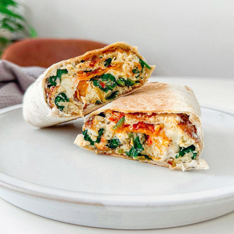 Spinach Feta and Egg Breakfast Wrap | Copycat Starbucks Recipe | Tisha ...