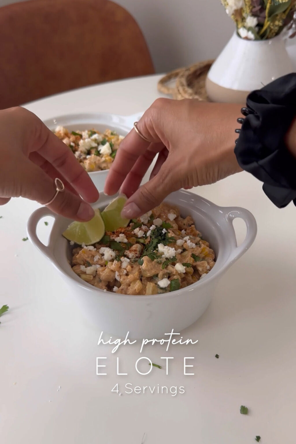 High Protein Elote Bowl | Tisha's Veggie Eats