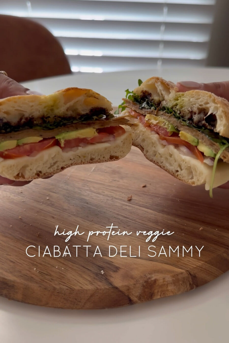 Veggie Ciabatta Sandwich | Tisha's Veggie Eats