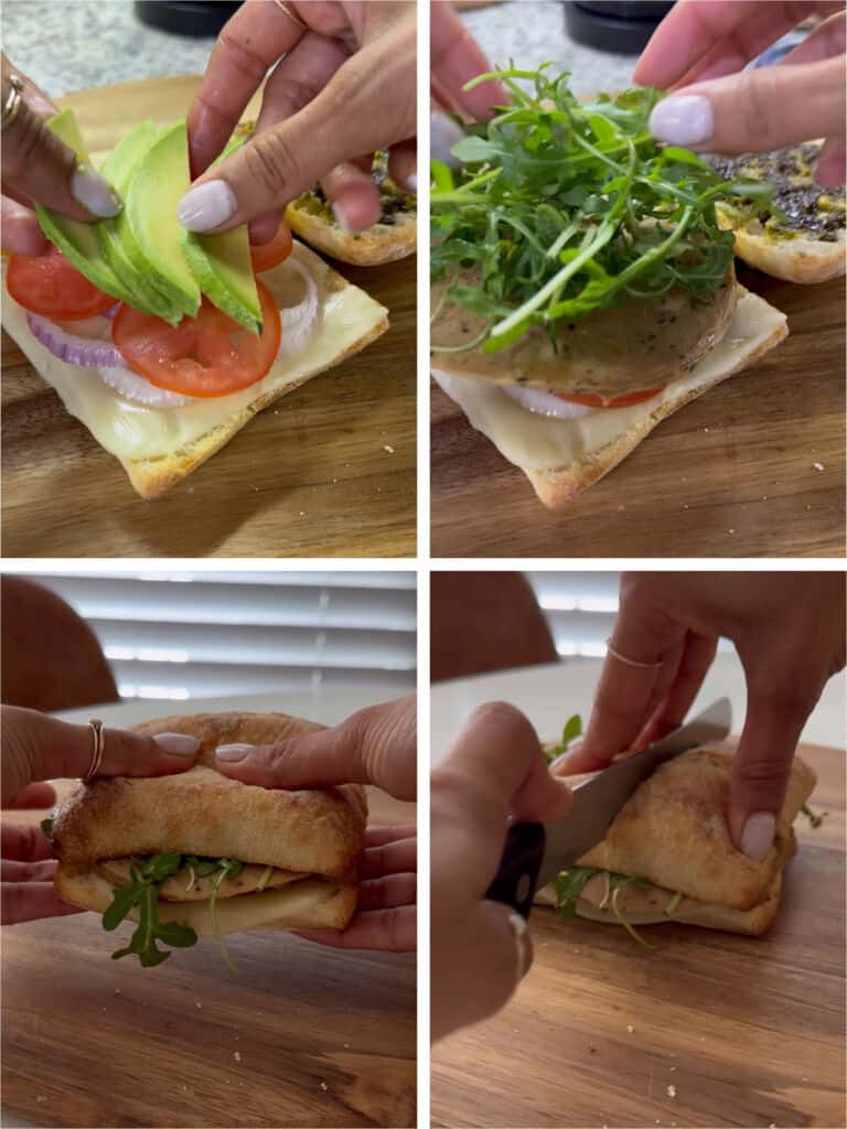Veggie Ciabatta Sandwich | Tisha's Veggie Eats