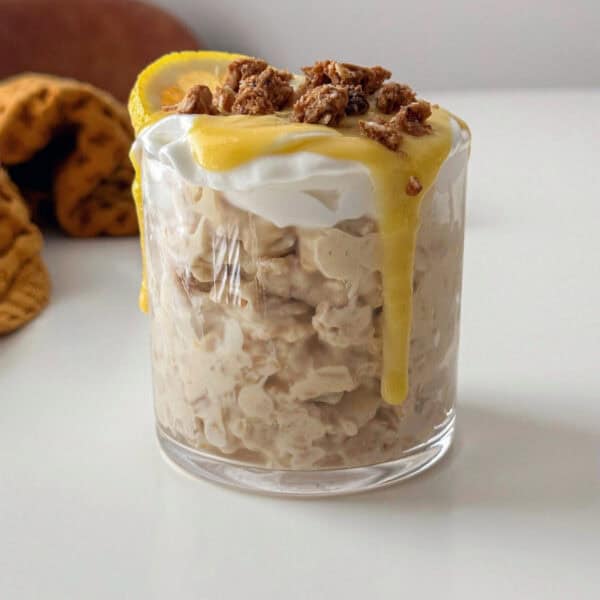 Lemon Curd Overnight Oats | Tisha's Veggie Eats