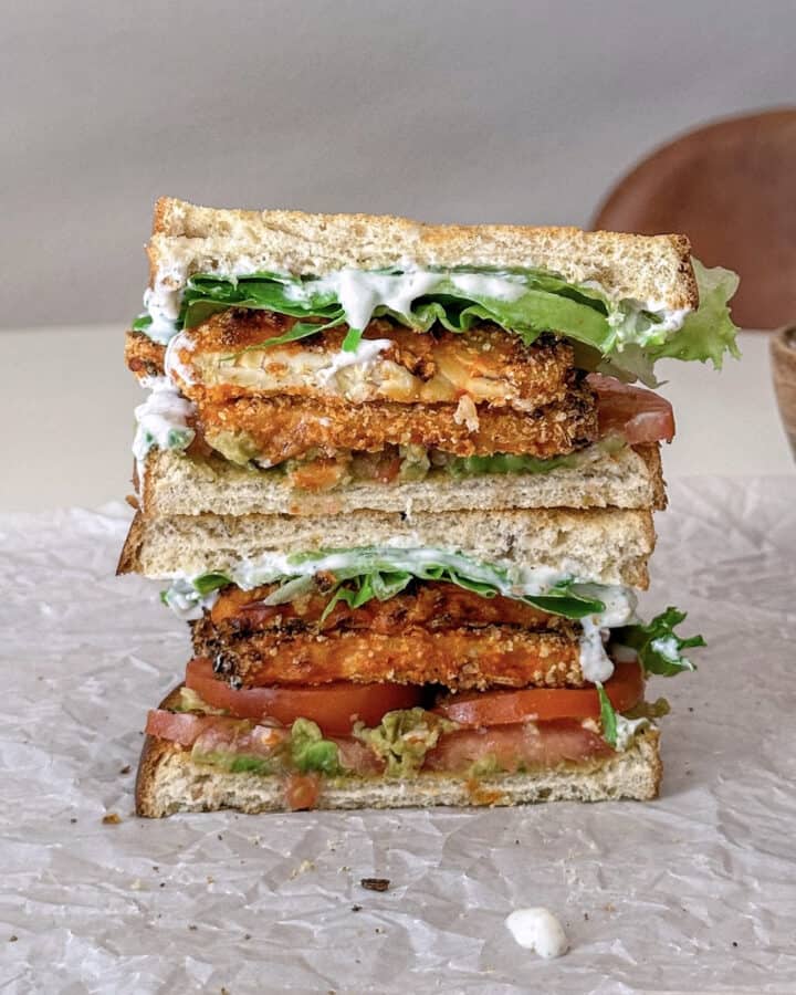 Spicy Buffalo Tempeh Sandwich | Tisha's Veggie Eats