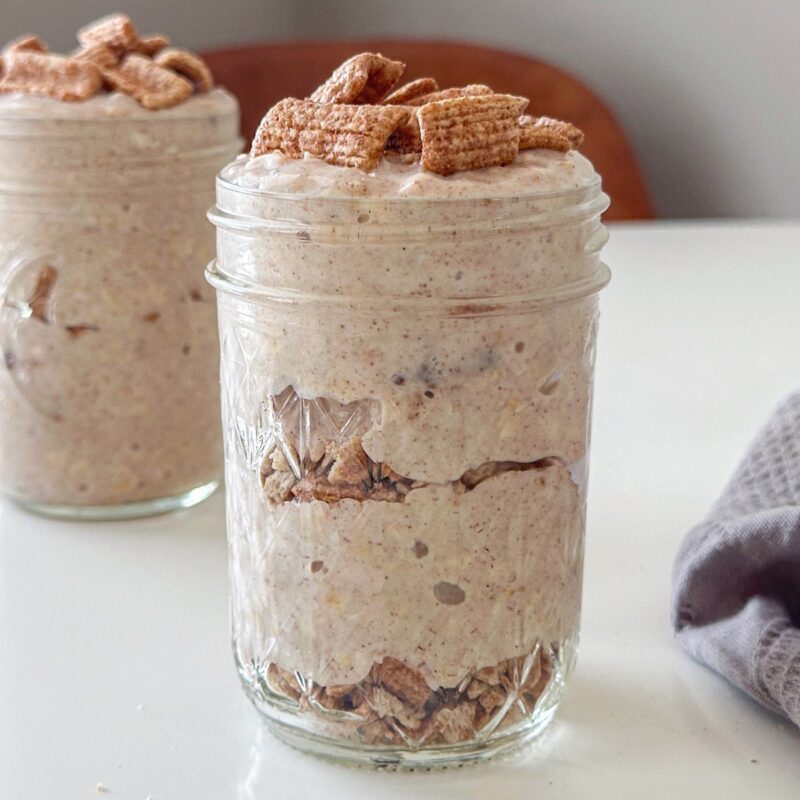 Cinnamon Toast Crunch Overnight Oats | Tisha's Veggie Eats