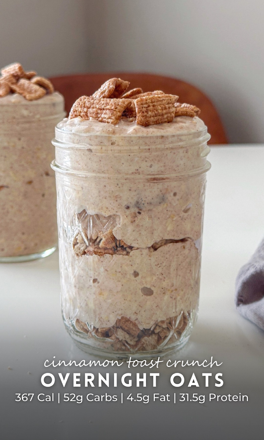 Cinnamon Toast Crunch Overnight Oats | Tisha's Veggie Eats