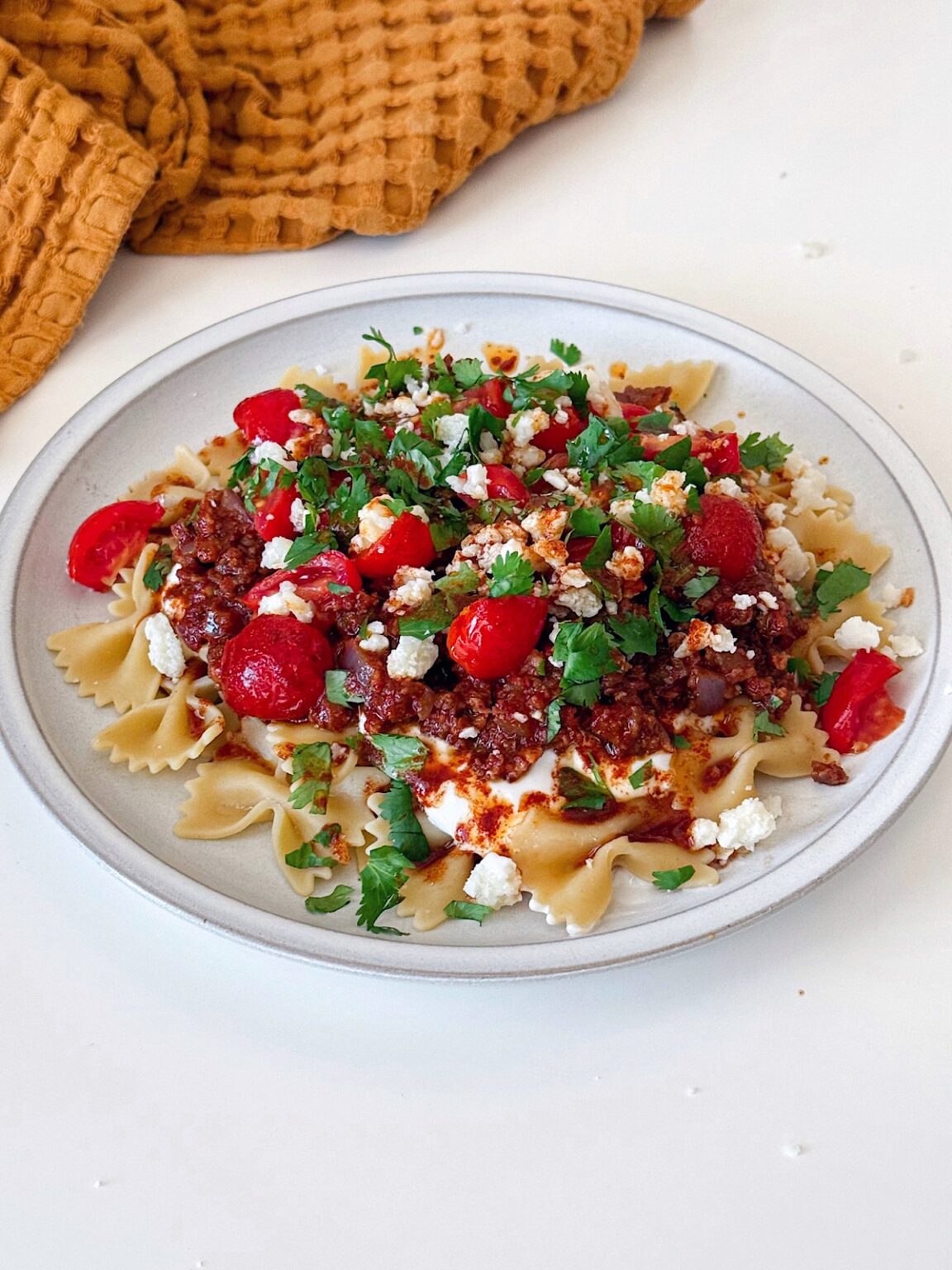 Viral Turkish Pasta | Tisha's Veggie Eats