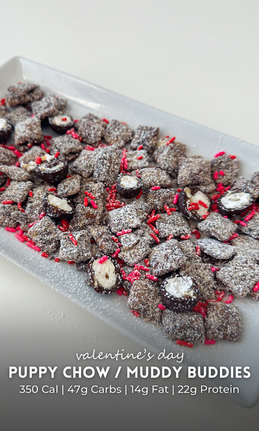 Valentine Puppy Chow | Tisha's Veggie Eats