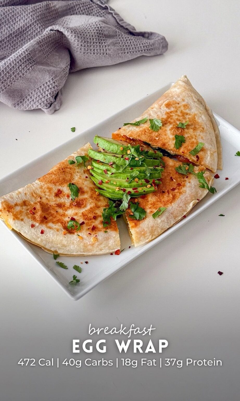 Breakfast Egg Wrap | Tisha's Veggie Eats