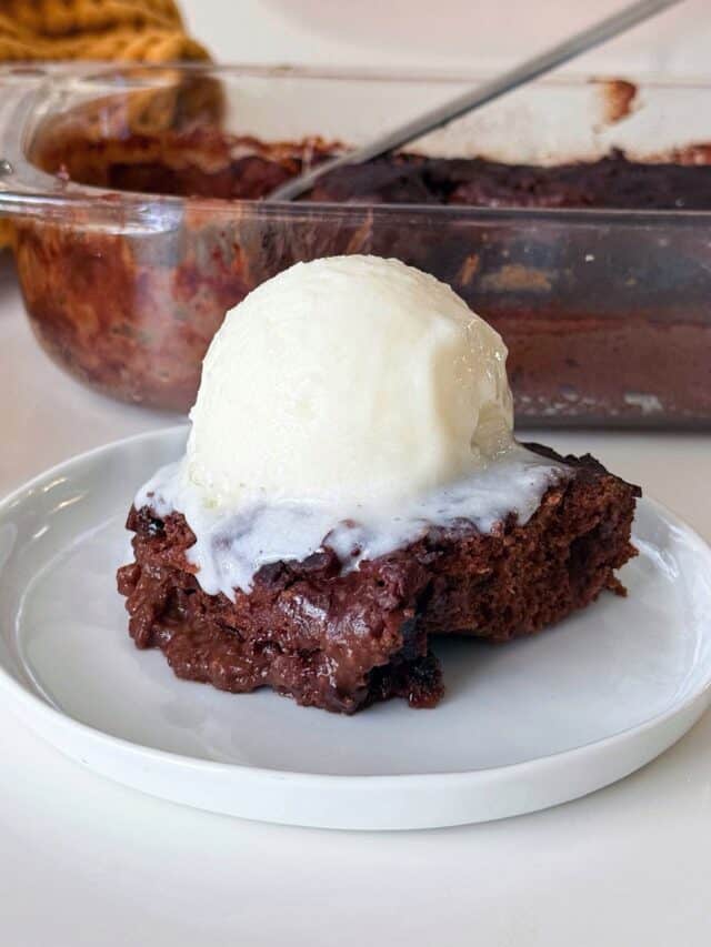 Hot Fudge Chocolate Cake | Tisha's Veggie Eats