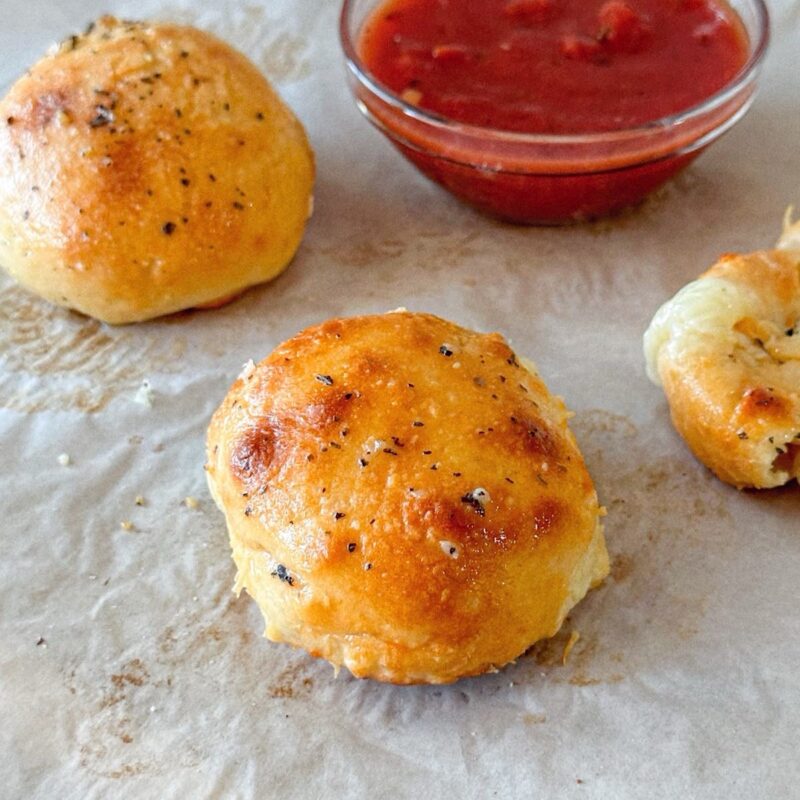 Cheese Stuffed Garlic Dough Balls | Tisha's Veggie Eats