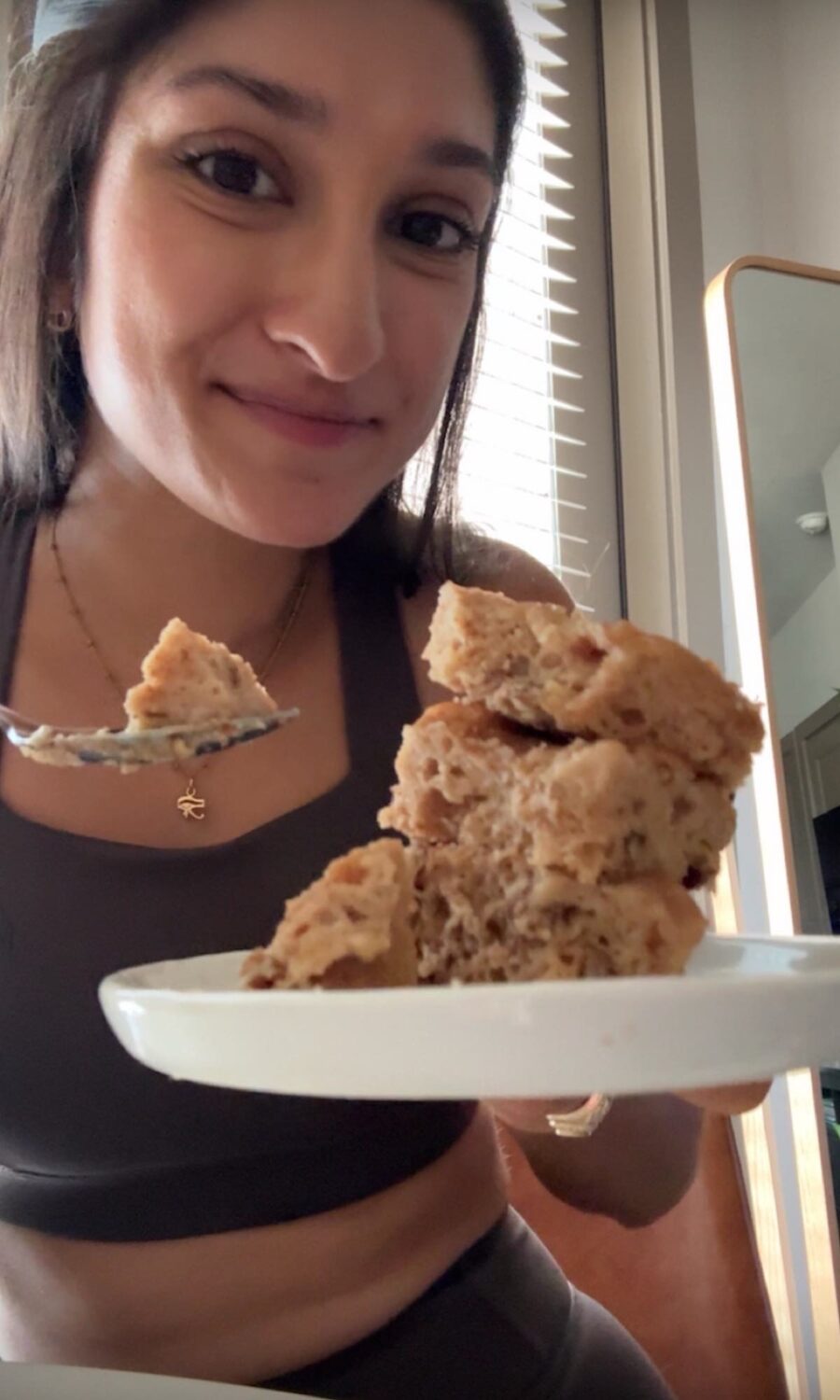 Maple Pecan Pudding Cake | Tisha's Veggie Eats