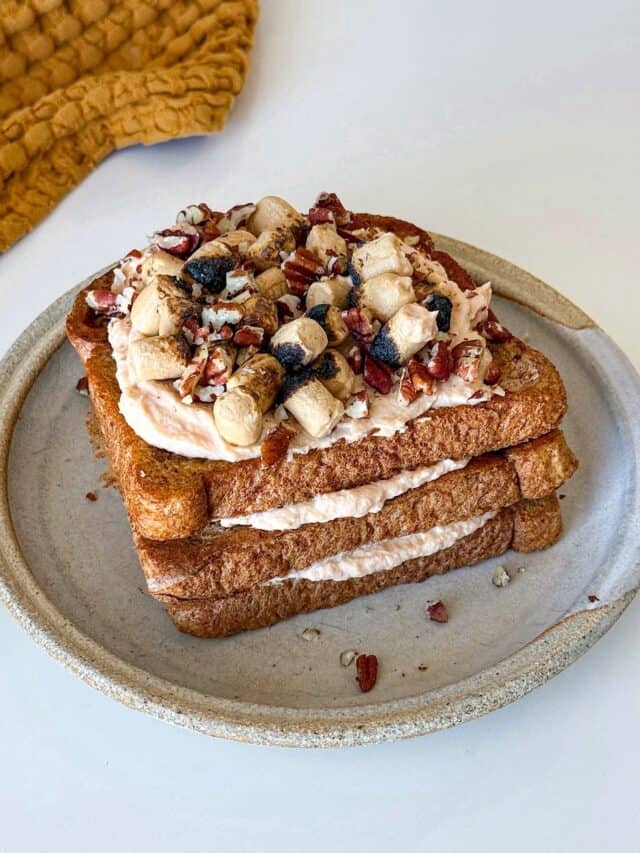Sweet Potato Casserole French Toast | Tisha's Veggie Eats