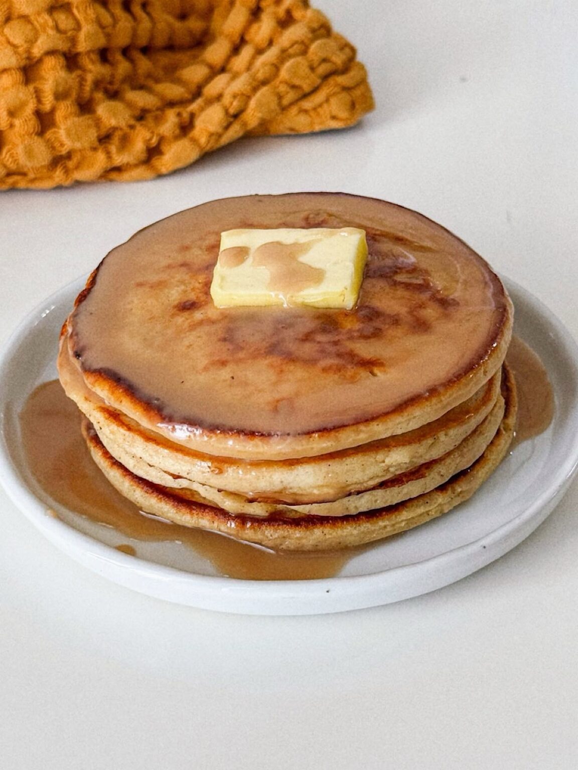 High Protein Buttermilk Pancakes | Tisha's Veggie Eats